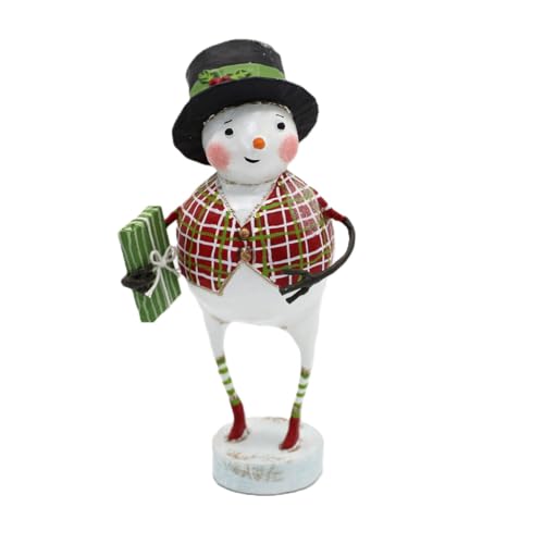 Lori Mitchell 16727 Willy Winter Snowman Figurine 7.25" Tall - Walmart.com