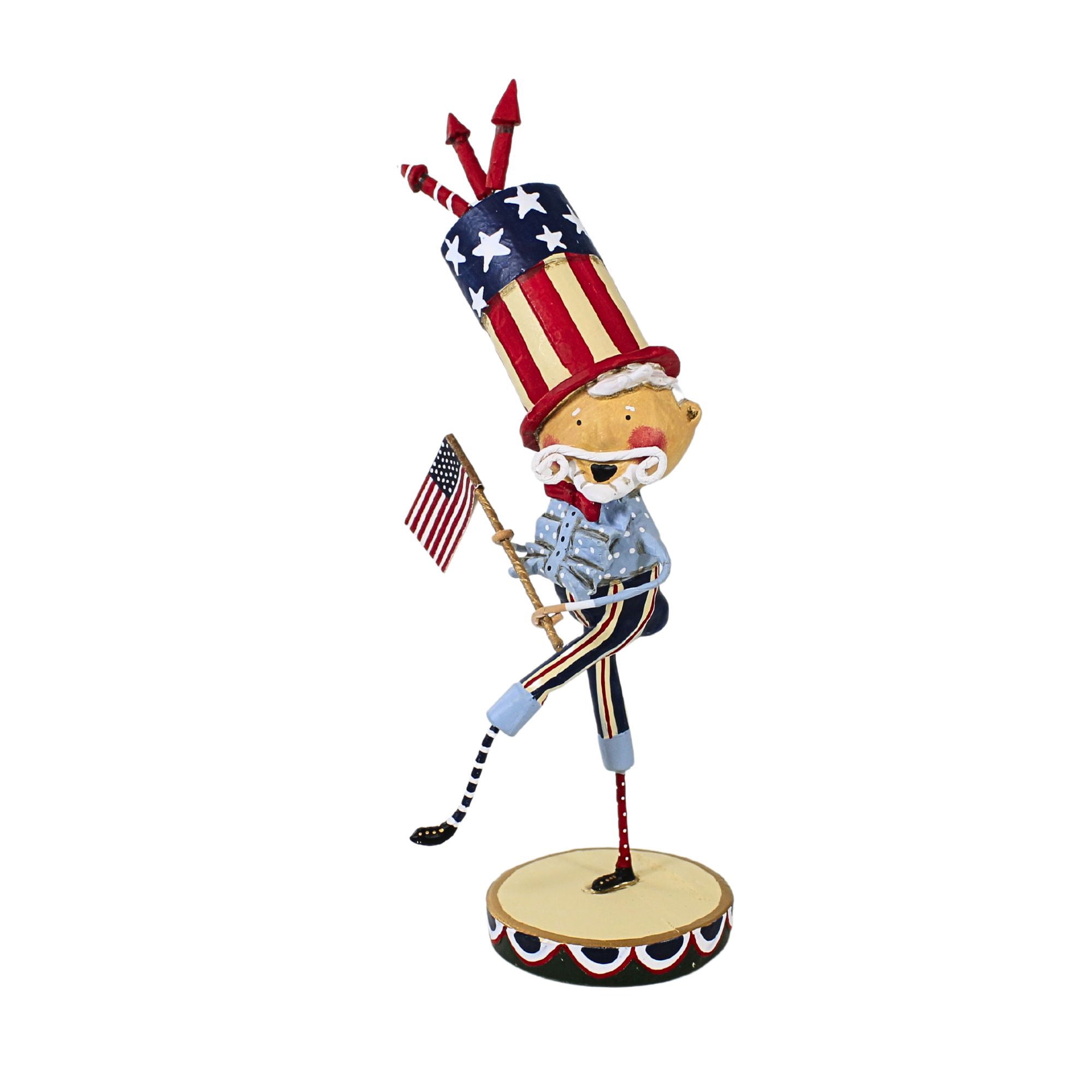 Lori Mitchell Bandstand Sam - 1 Figurine 9.5 Inch, Polyresin - Patriotic Summer July 4Th 20103 ...