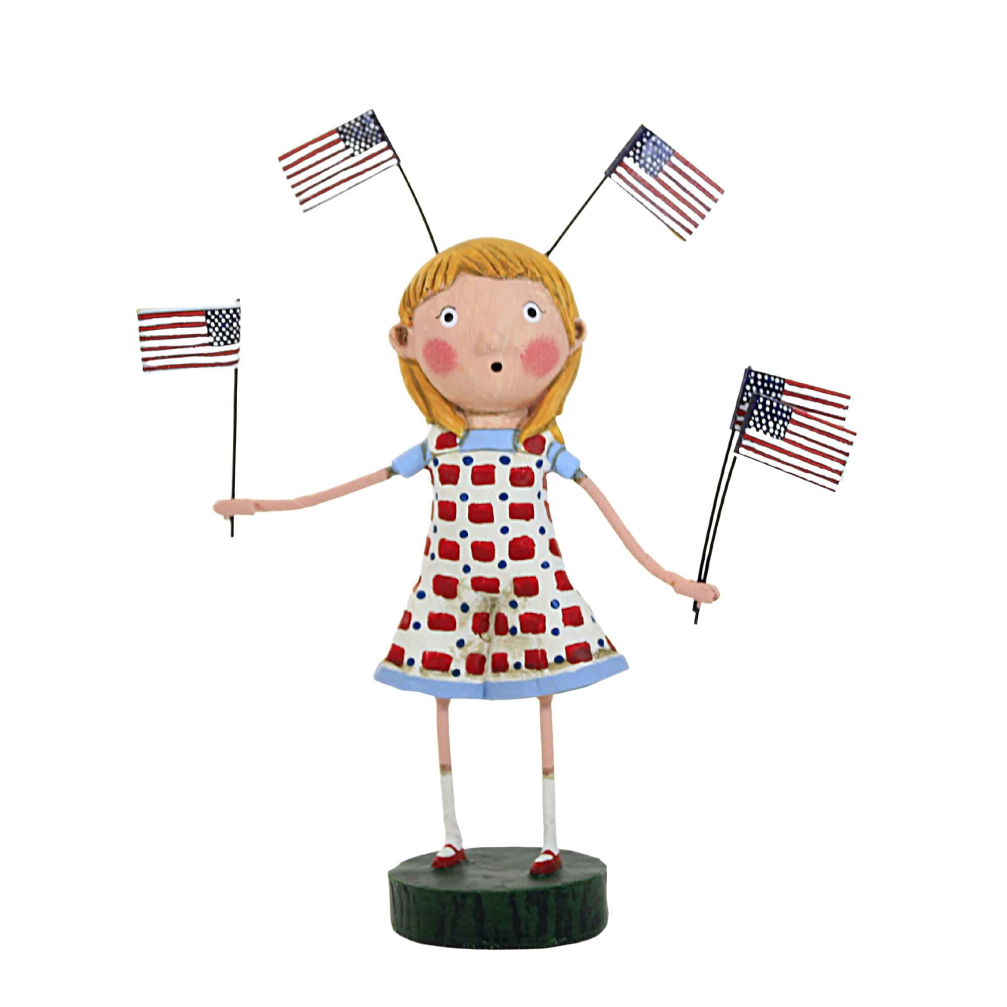 Lori Mitchell Fannie's Flags - One Patriotic Figurine 6.5 Inch ...