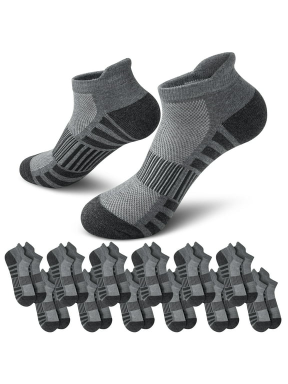 Nike Men's Everyday Plus Cotton Cushion Ankle Socks, 6 Pair Pack, White ...