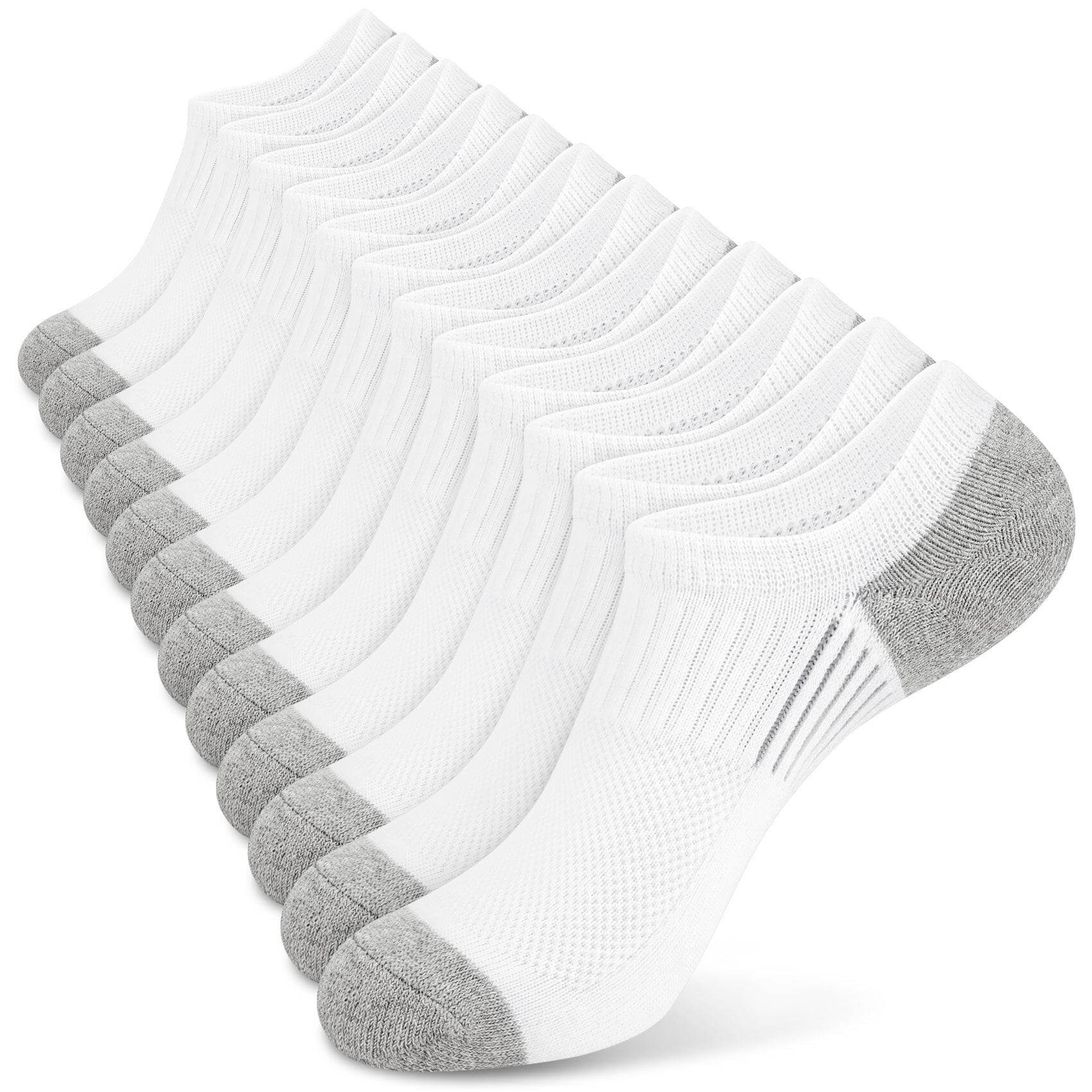 Loritta 12 Pairs No Show Socks Womens Low Cut Athletic Running ...
