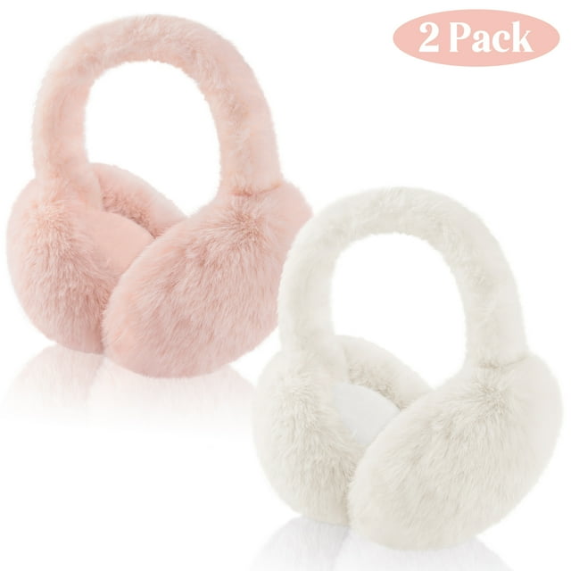Loritta 2 Pack Womens Winter Protection Ear Muffs Soft Cute
