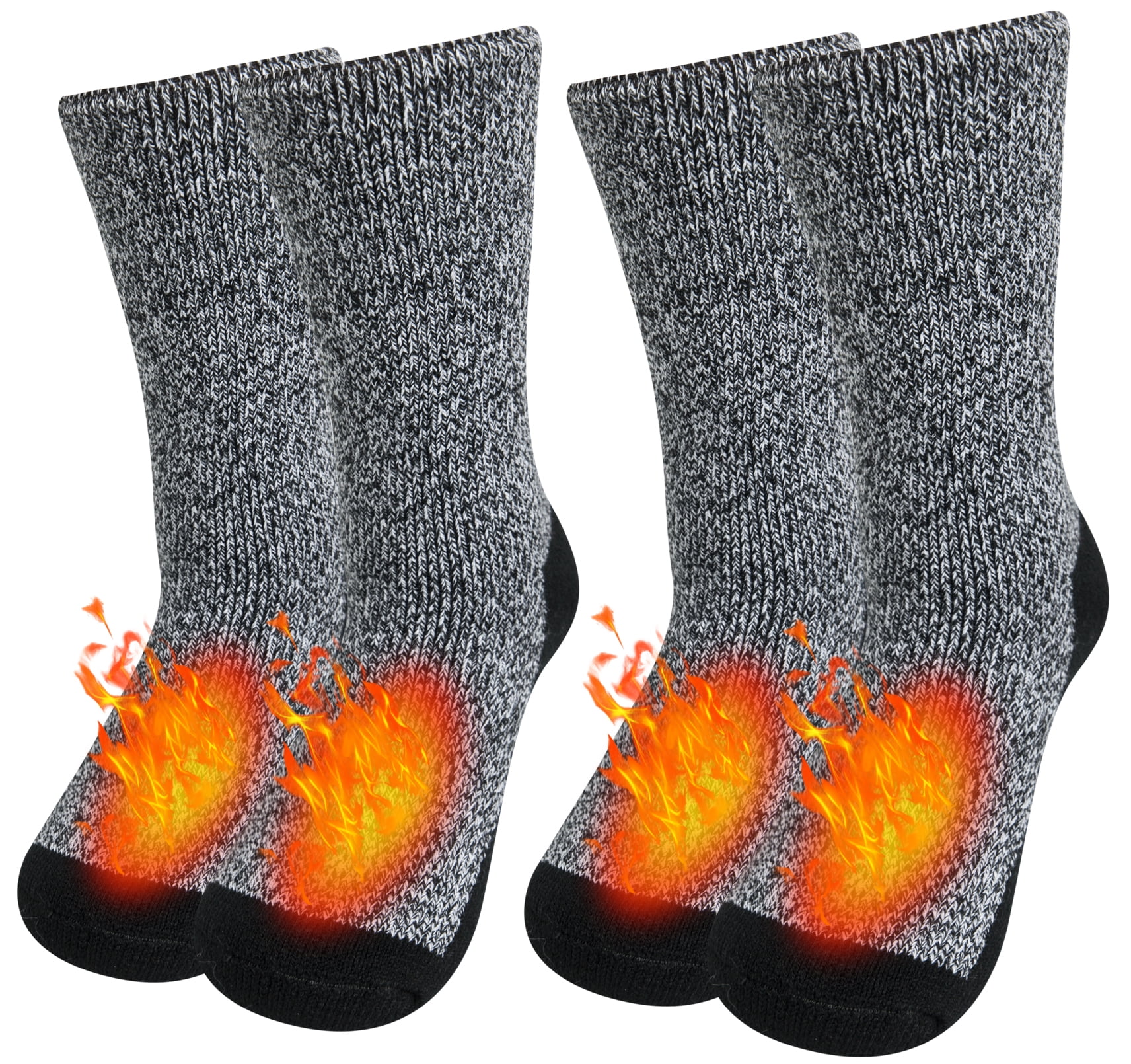 Loritta Wool Thermal Socks for Women, Adult Size 9-13, Winter Warm Crew ...