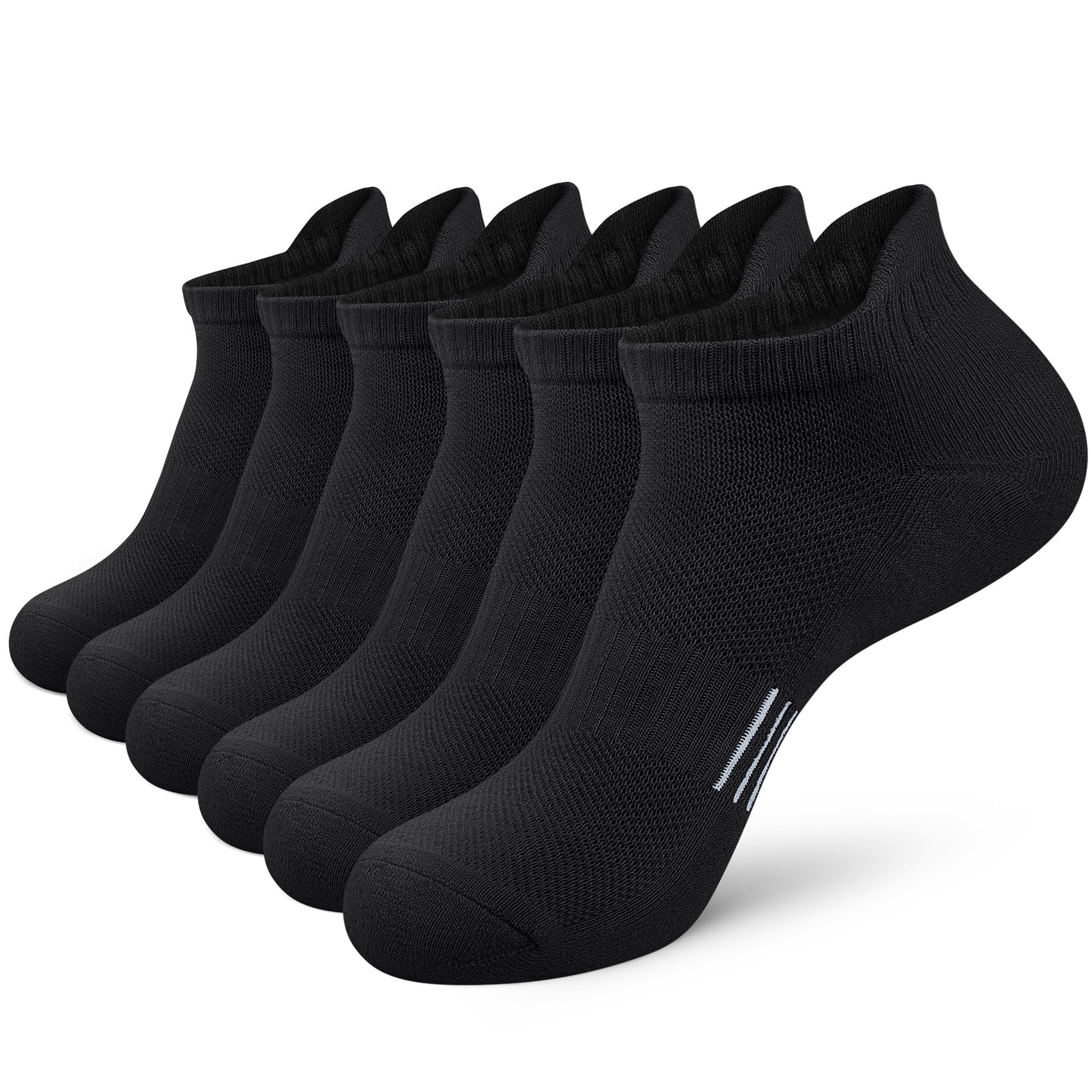 Loritta 6 Pairs Socks for Men Ankle Athletic Mens Running Socks ...
