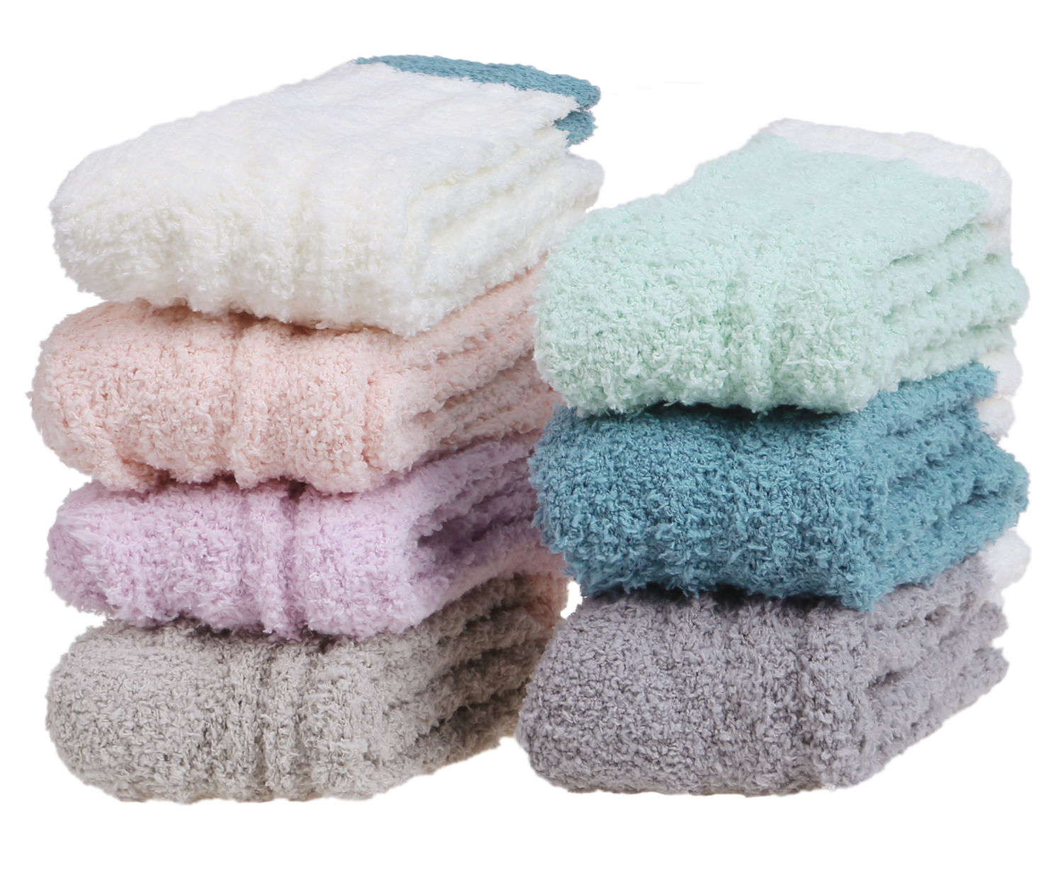 5 Pairs Fuzzy Socks for Women Soft Cozy Winter Warm Socks Fluffy Socks ...