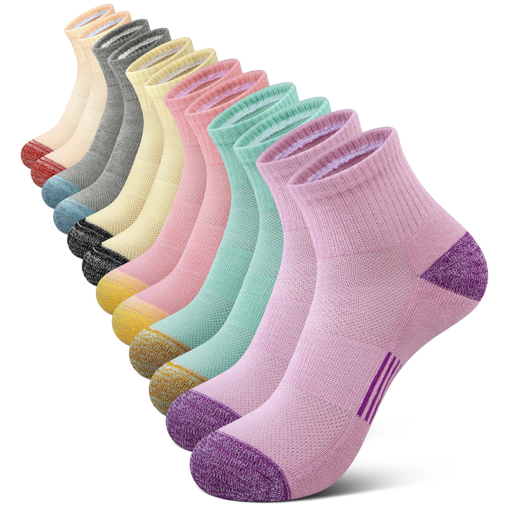 Loritta Womens Ankle Socks, Athletic Running Sports Cushioned ...