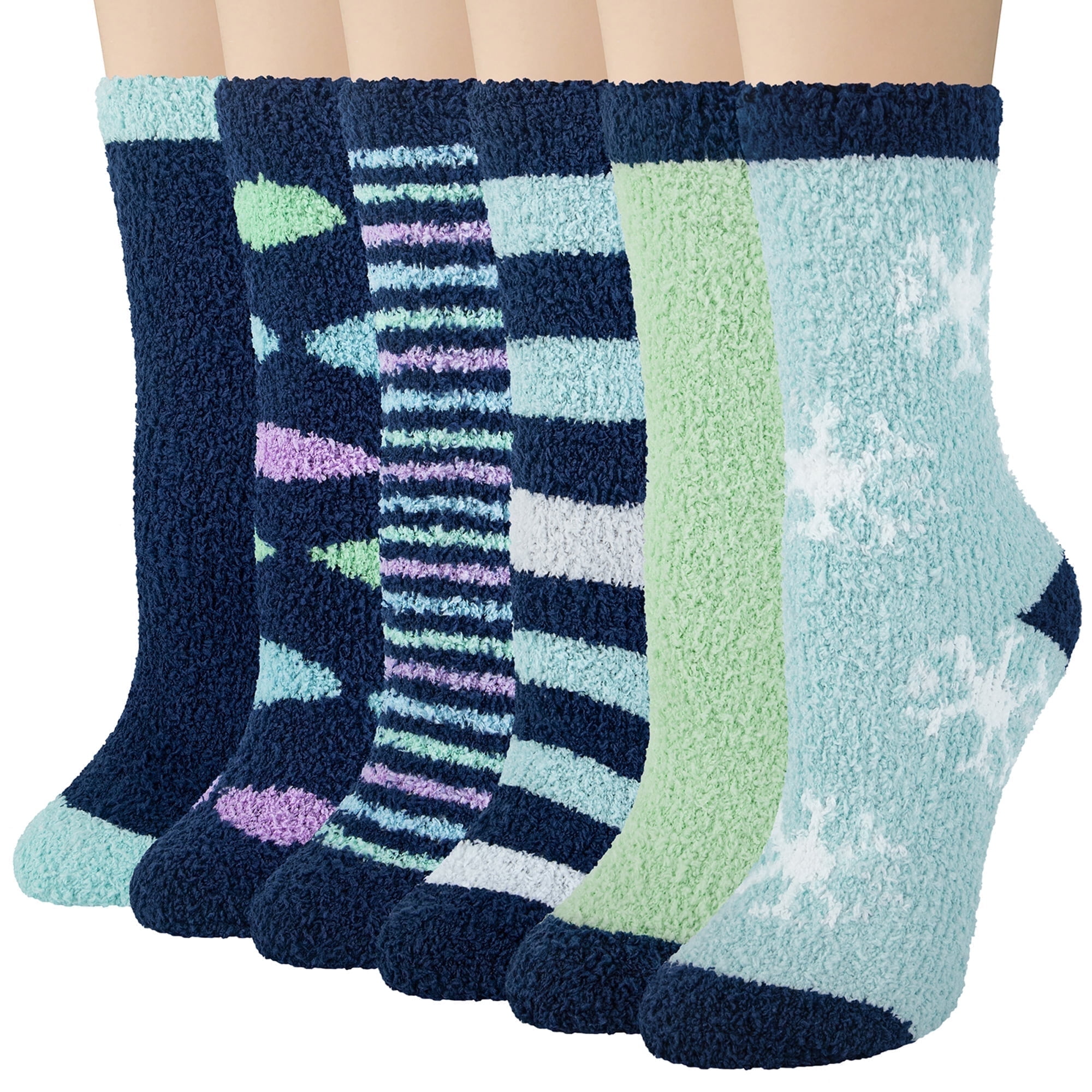 Loritta Women's Comfy Fuzzy Fluffy Socks, Soft Warm Winter Slipper ...
