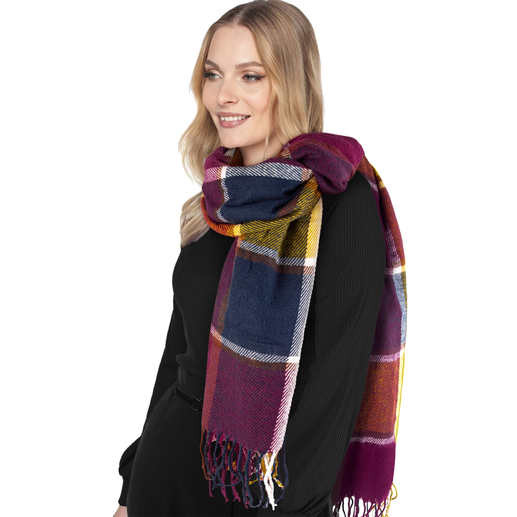 Rose Cloud Solid Scarfs for Women Fashion Warm Neck Womens Winter ...