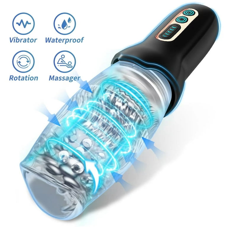 LormissCat Automatic 2 In 1 Male Masturbator, with 10 Vibrations & 5 Frequency Rotating Male ...