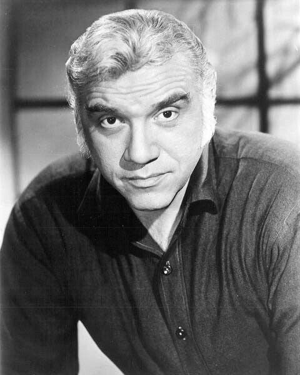 Lorne Greene in dark shirt as Ben Cartwright portrait from Bonanza 11x17 poster - Walmart.com