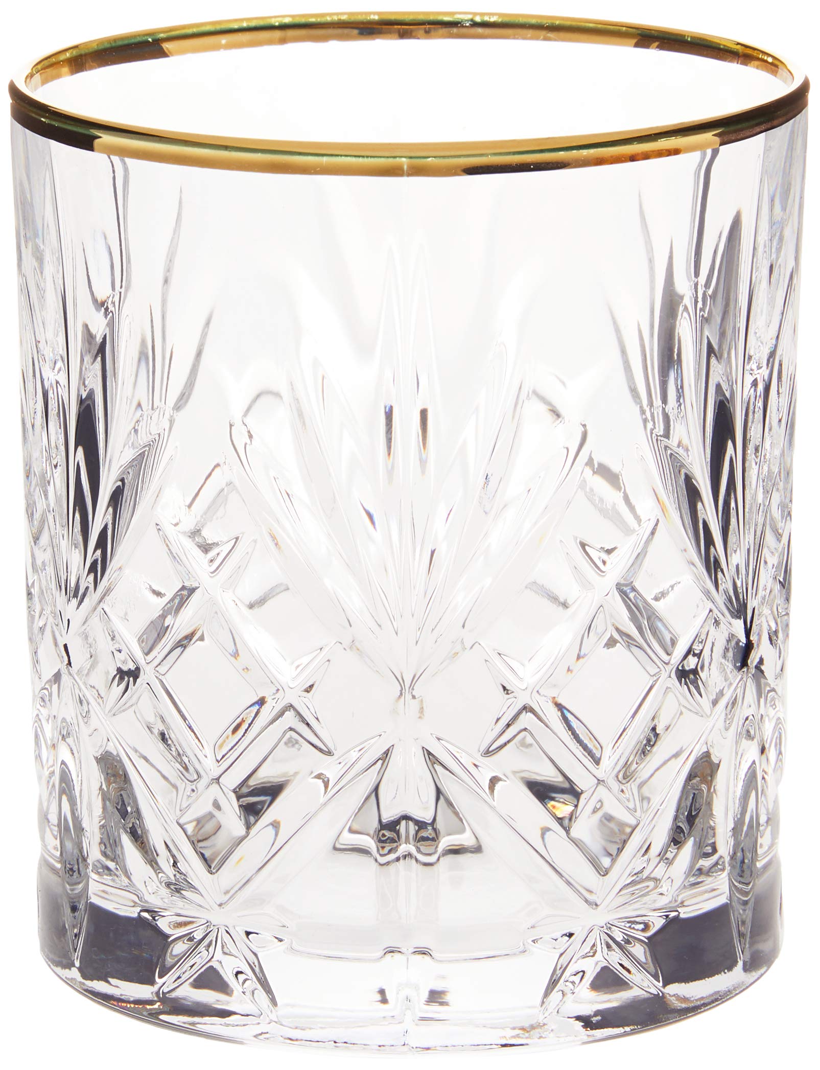 Lorren Home Trends Siena Collection Crystal Double Old Fashion Beverage ...