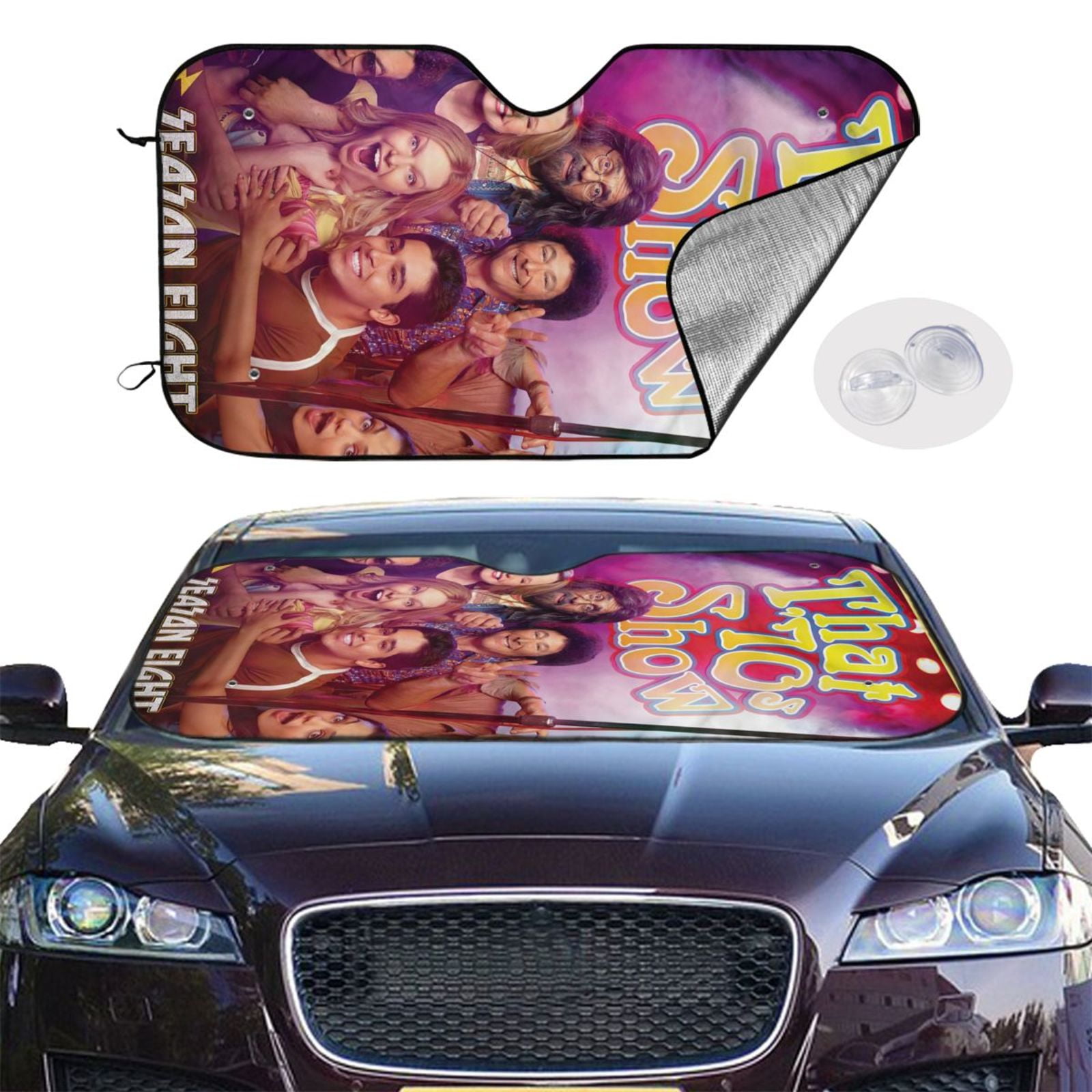 Lorry Windshield Sunshade for That 70s Show Hip Hop Sun Protection Windshield Visor UV Protection Thermal Insulation Shield Cover