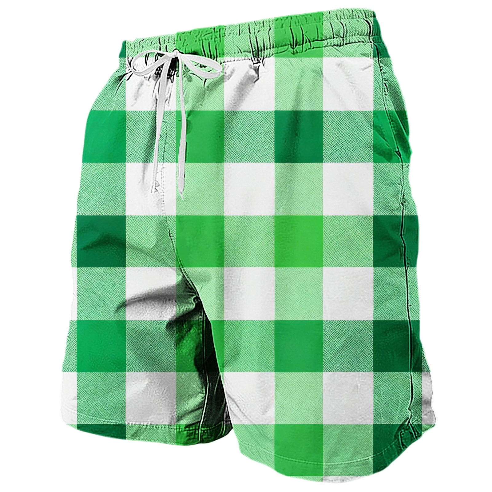 Lorytime Green Men's Swim Trunks St. Patrick's Day Patterns Swimwear ...