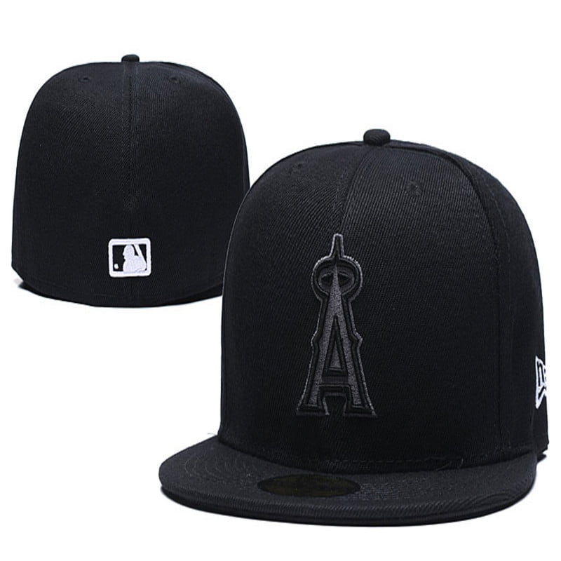 Los A_ngeles Angels of Anaheim Basic Embroidery 59FIFTY Fitted Hat-5950 ...