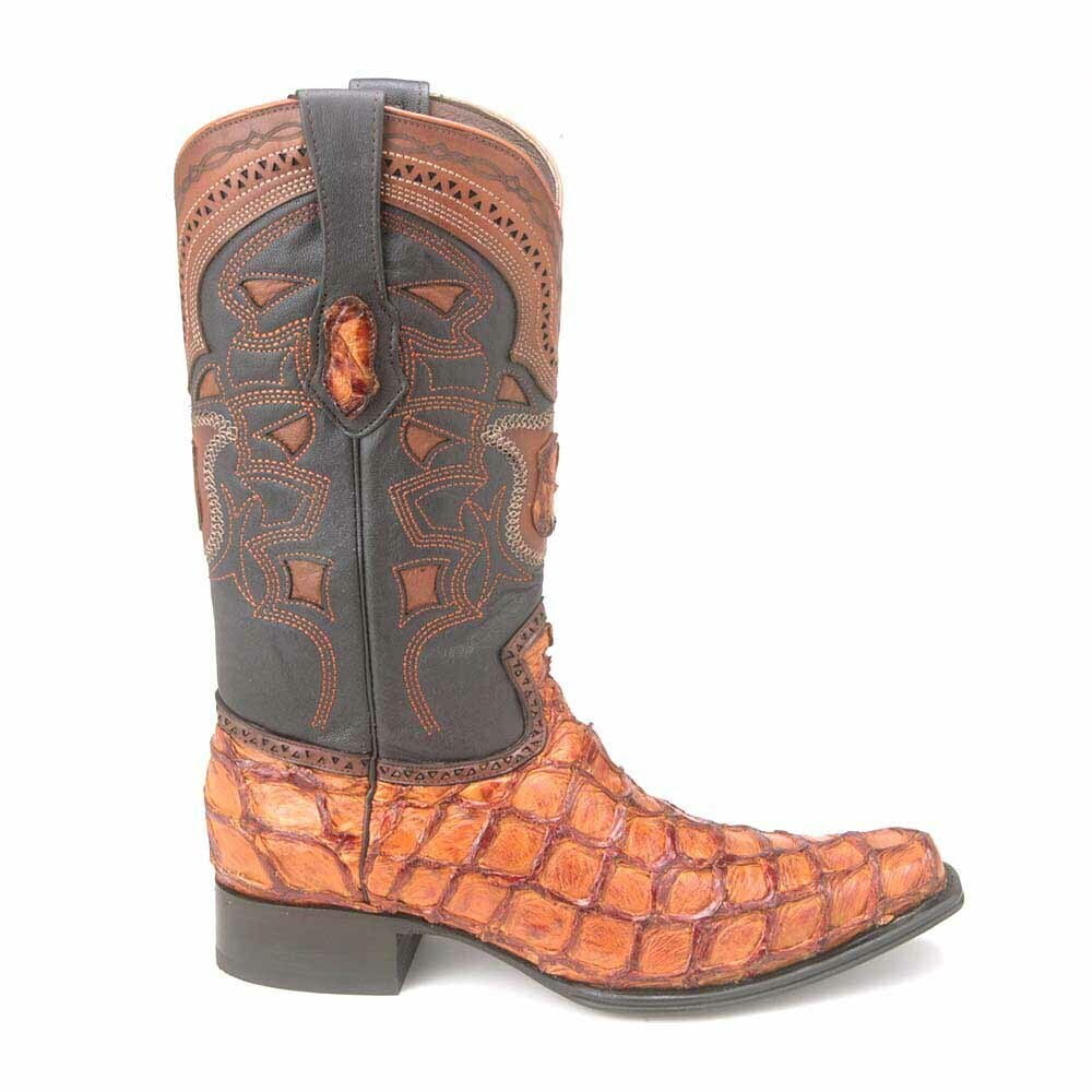 Los Altos 12-EE Men‚Äôs Boot with Genuine Pirarucu Leather, Cognac ...