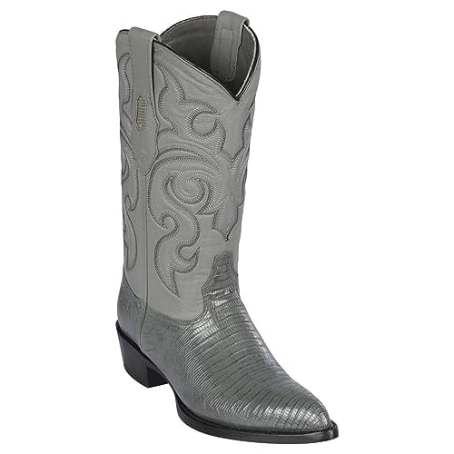 Los Altos Men Gray Genuine Lizard Western Cowboy Boot (USA Mens Size 12 ...