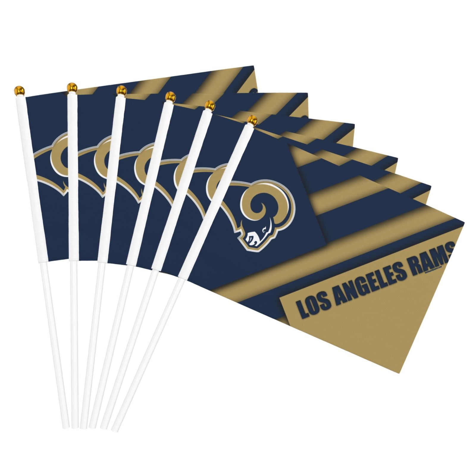 Los_Angeles 1 Team Double Sided Hand Waving Flag(Pack of 6), Spectator ...