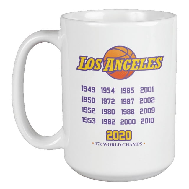 Los Angeles 2020 Champs, Cool Basketball Coffee & Tea Mug Cup or Stuff ...