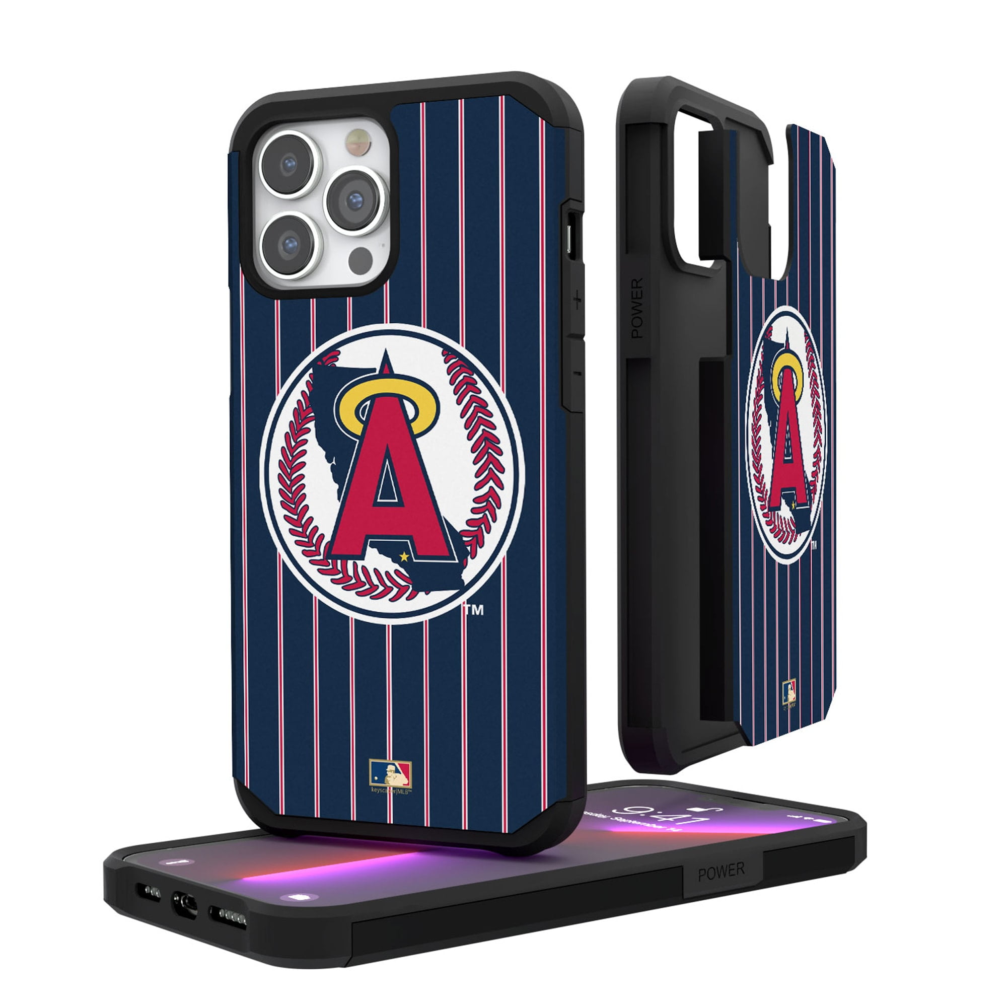 Los Angeles Angels 1986-92 Logo iPhone Pinstripe Cooperstown Design ...
