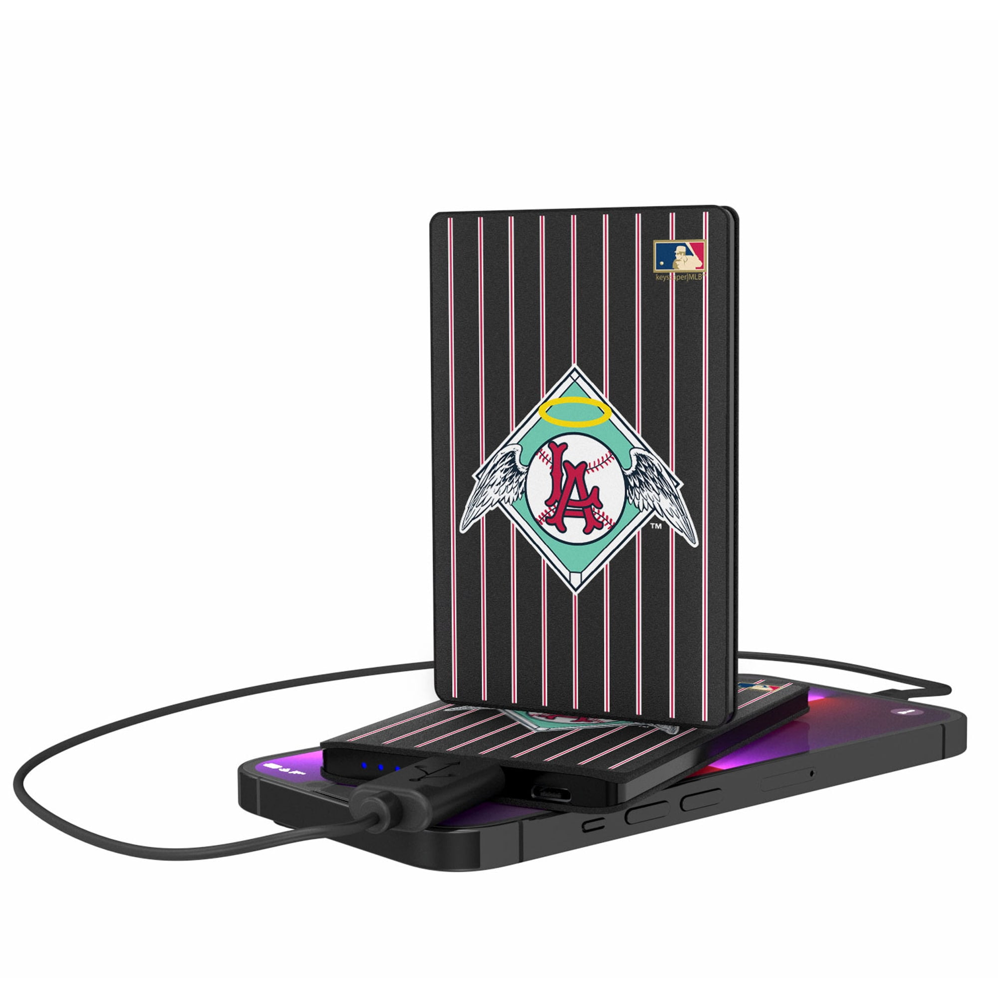 Los Angeles Angels 2500 mAh Pinstripe Cooperstown Design Credit Card ...