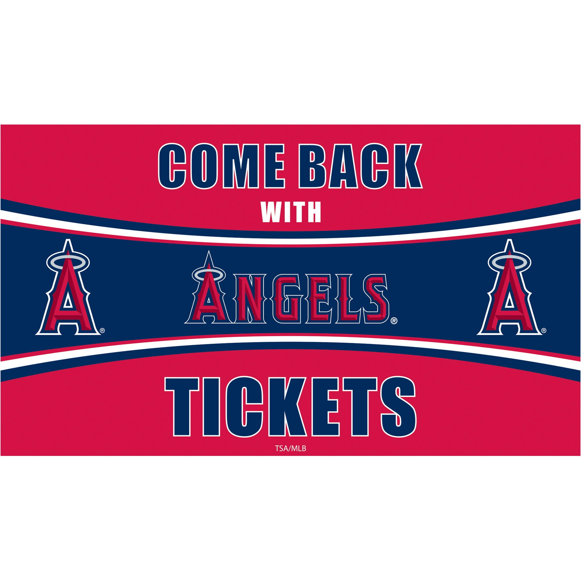Los Angeles Angels 28" x 16" Come Back With Tickets Indoor/Outdoor ...