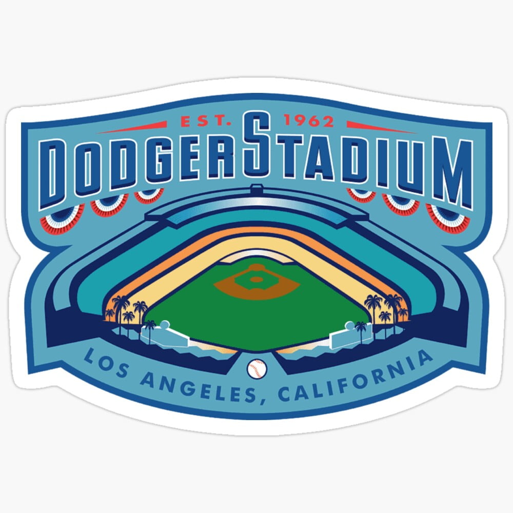 Los Angeles Baseball Stadium Sticker Phone Decal Water Bottle Stickers ...
