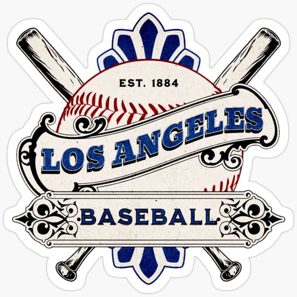 Los Angeles Baseball Sticker Baseball Sticker, Football Sticker ...