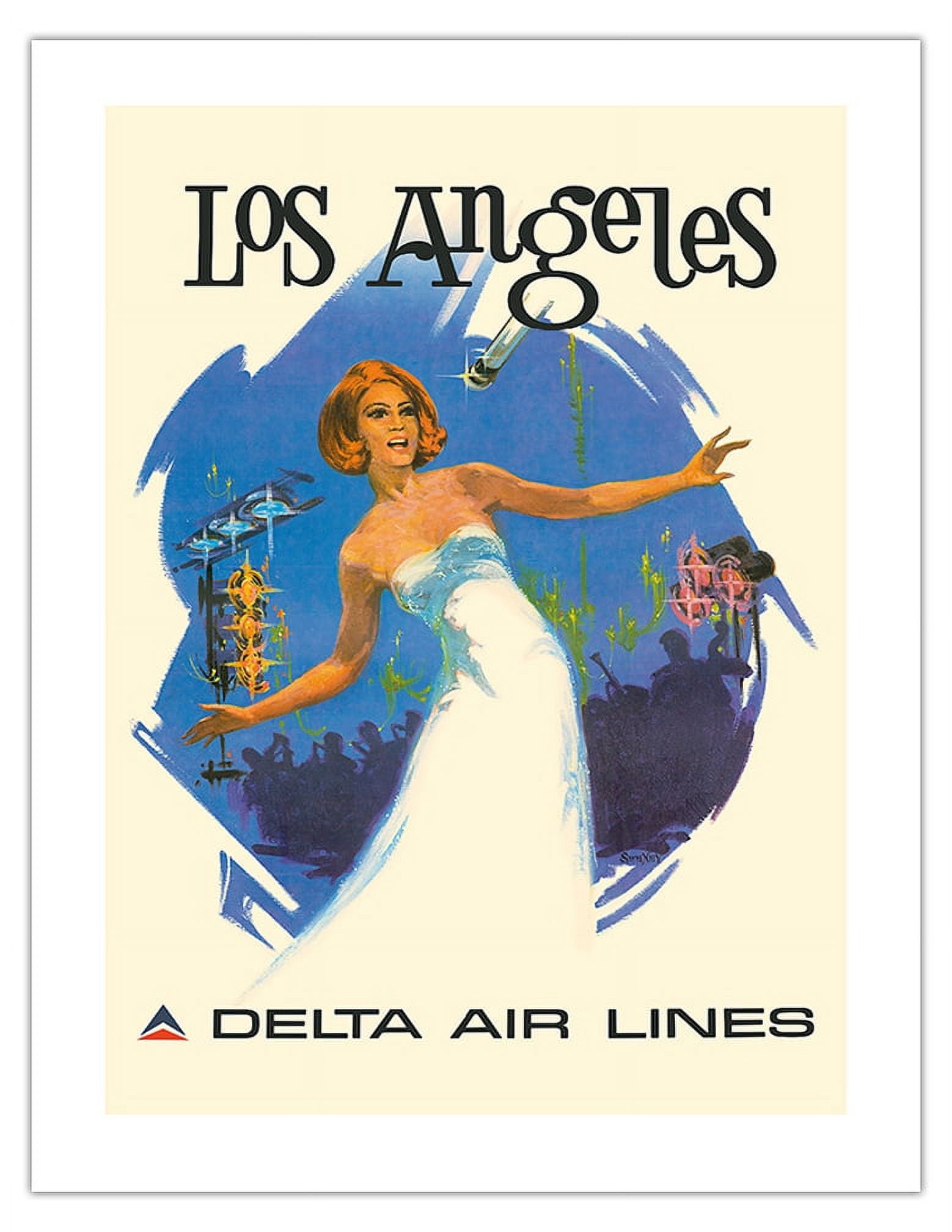 Los Angeles California - Delta Air Lines - Vintage Airline Travel ...