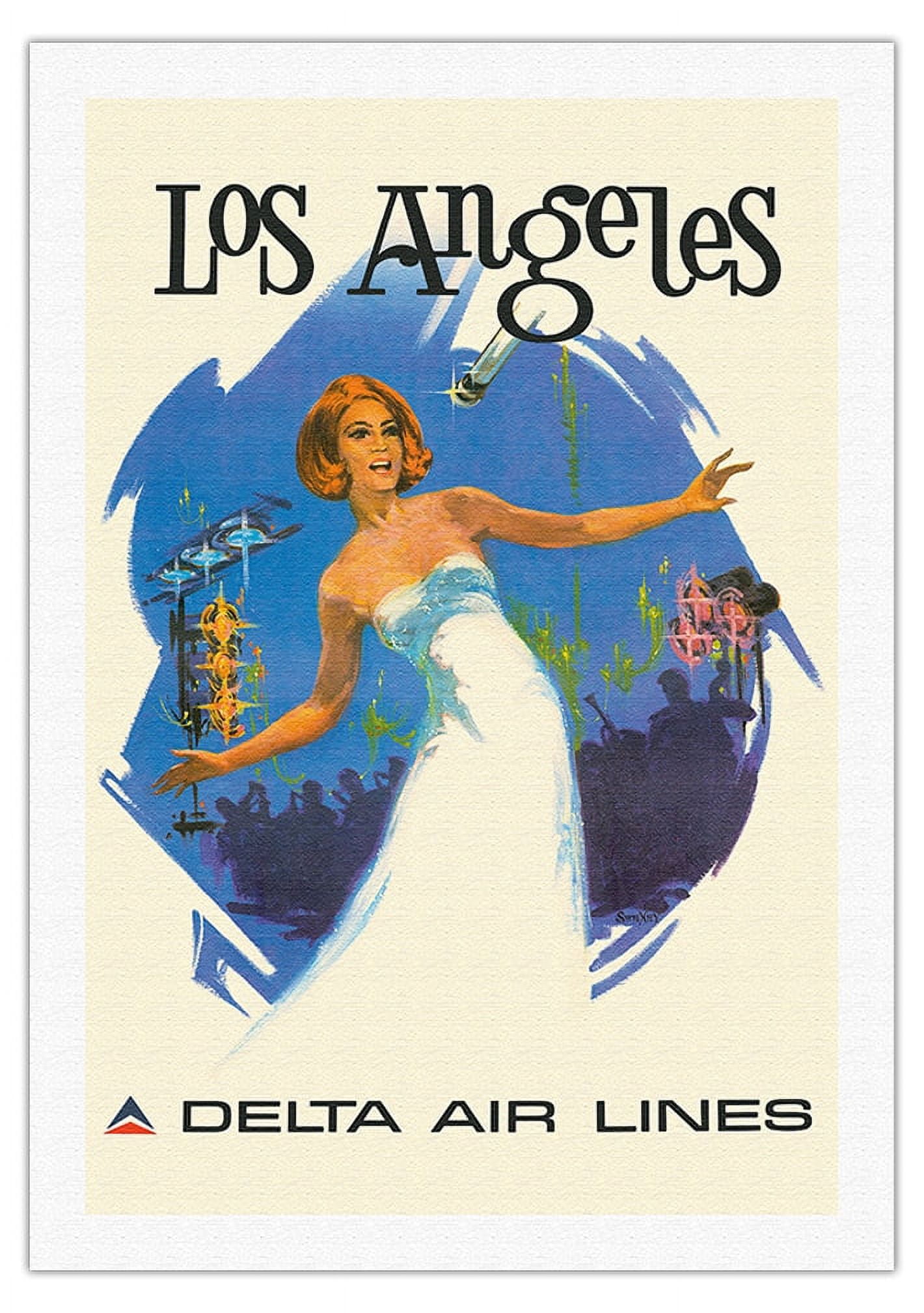 Los Angeles California - Delta Air Lines - Vintage Airline Travel ...
