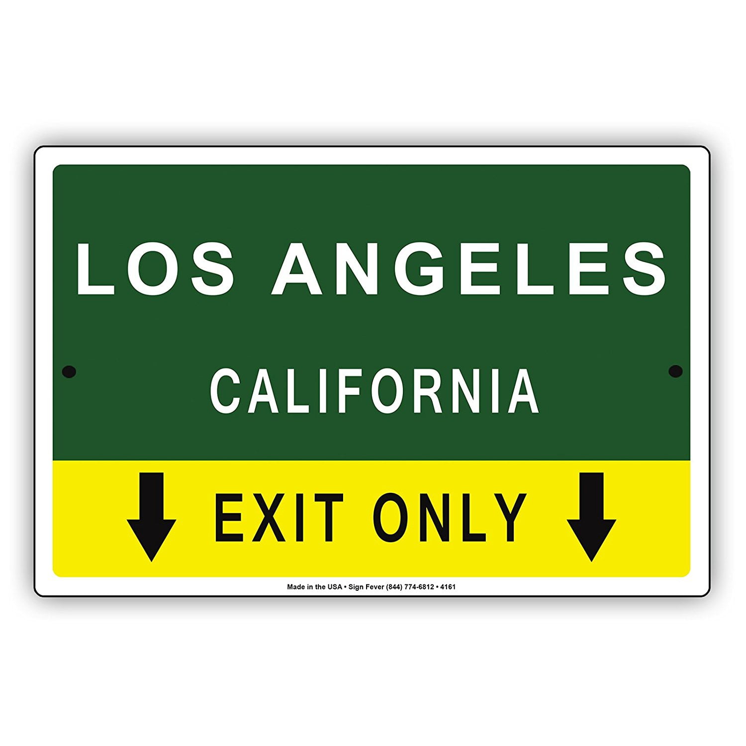 Los Angeles California Exit Only With Pointer Arrow Direction Way Road ...