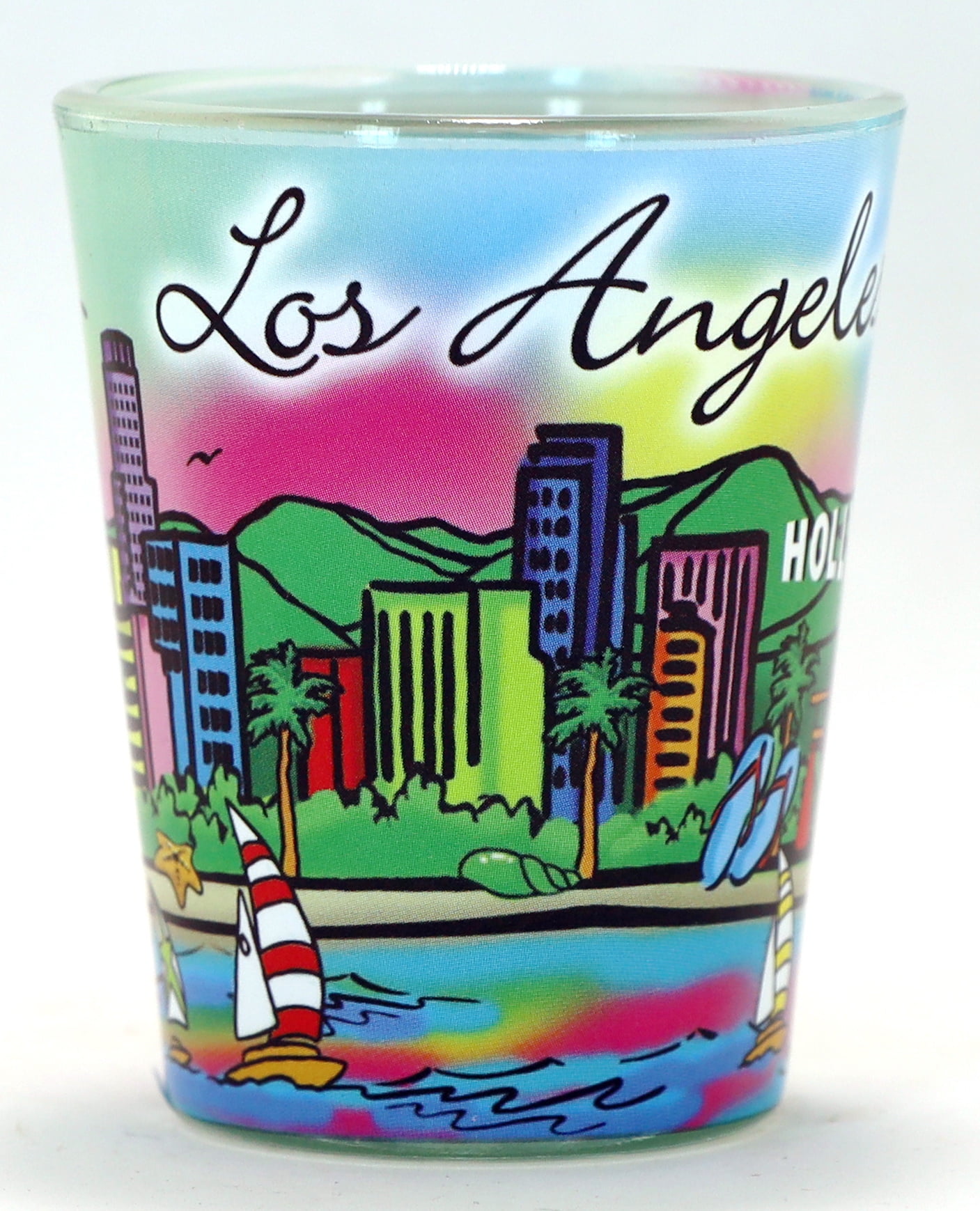 Los Angeles California Neon Rainbow Shot Glass - Walmart.com