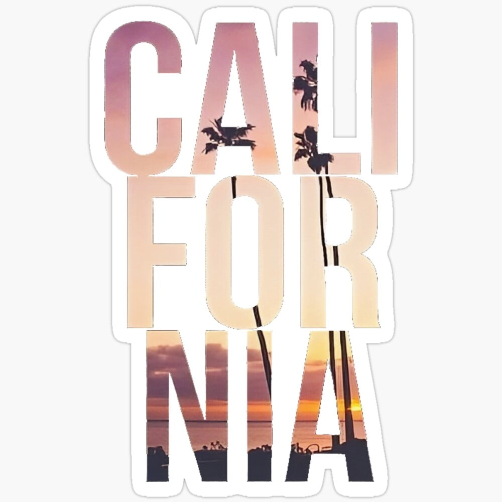 Los Angeles, California Sticker Phone Decal Water Bottle Stickers Car ...