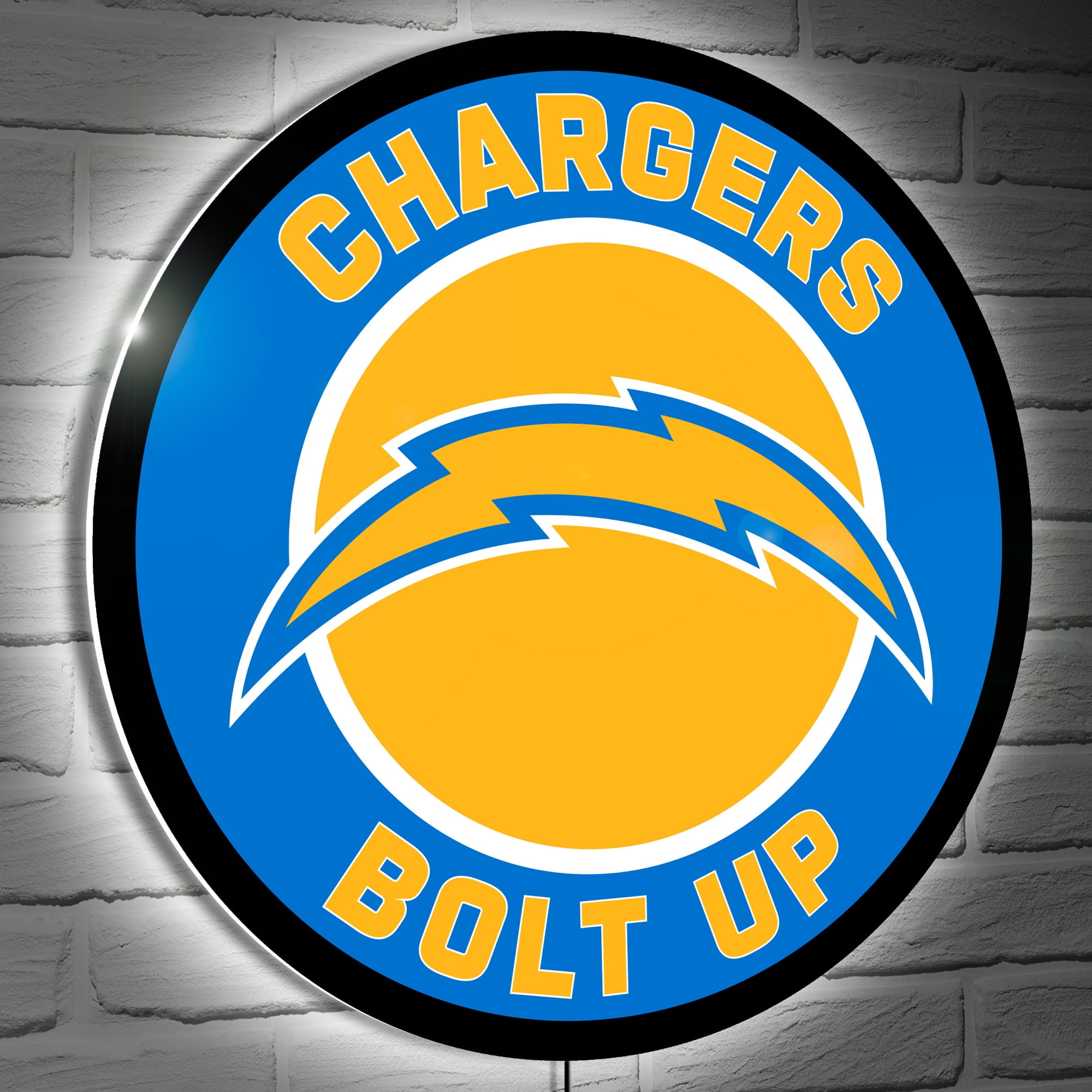 Los Angeles Chargers 23" LED Slogan Round Wall Sign - Walmart.com