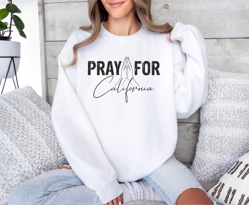 Los Angeles City Fire Department Sweatshirt, California Support ...