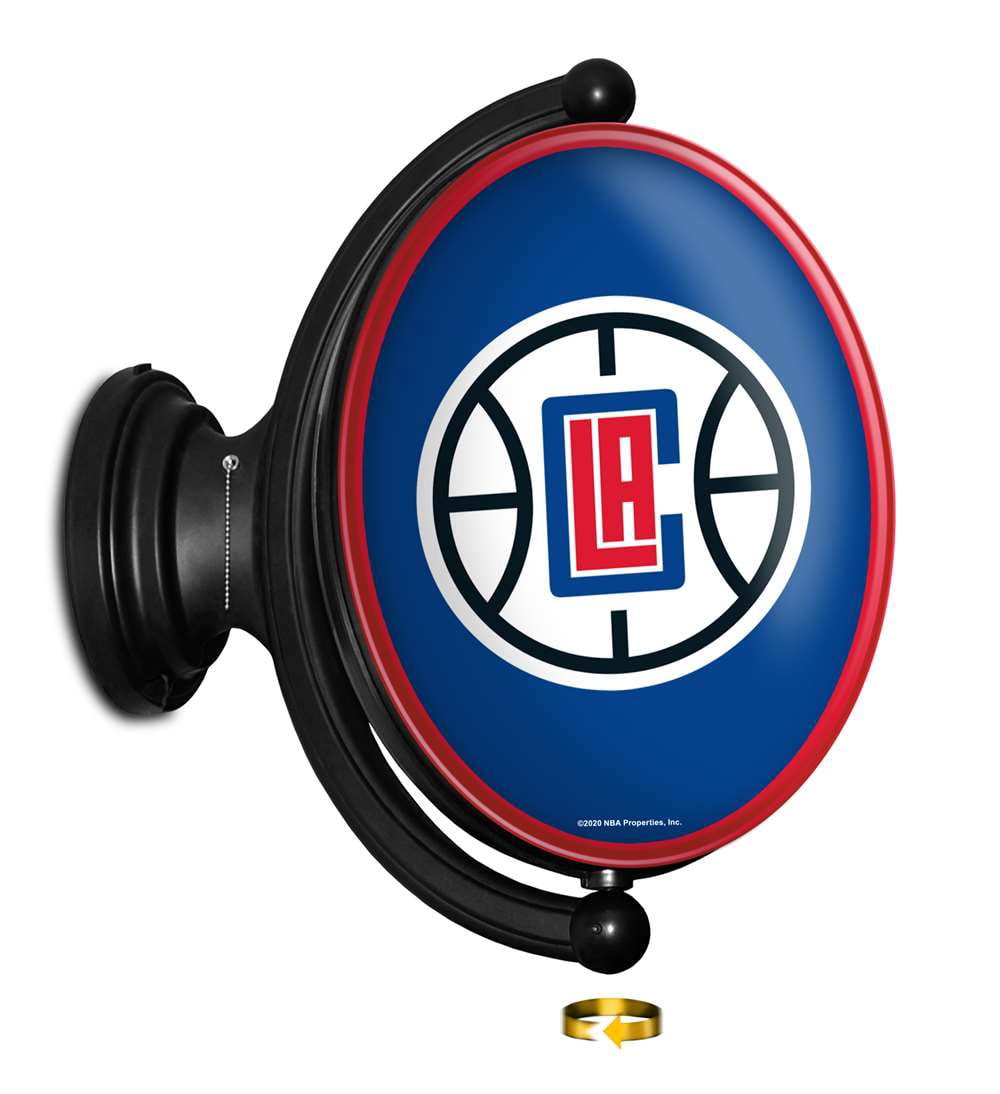 Los Angeles Clippers: Original Oval Rotating Lighted Wall Sign ...