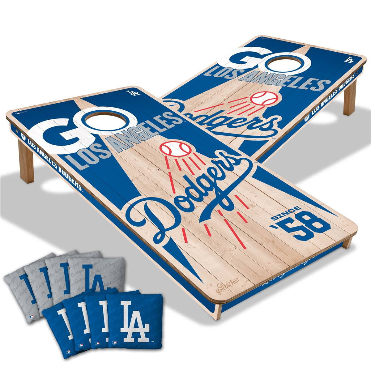 YouTheFan MLB Los Angeles Dodgers 2' x 4' Cornhole Game - Walmart.com