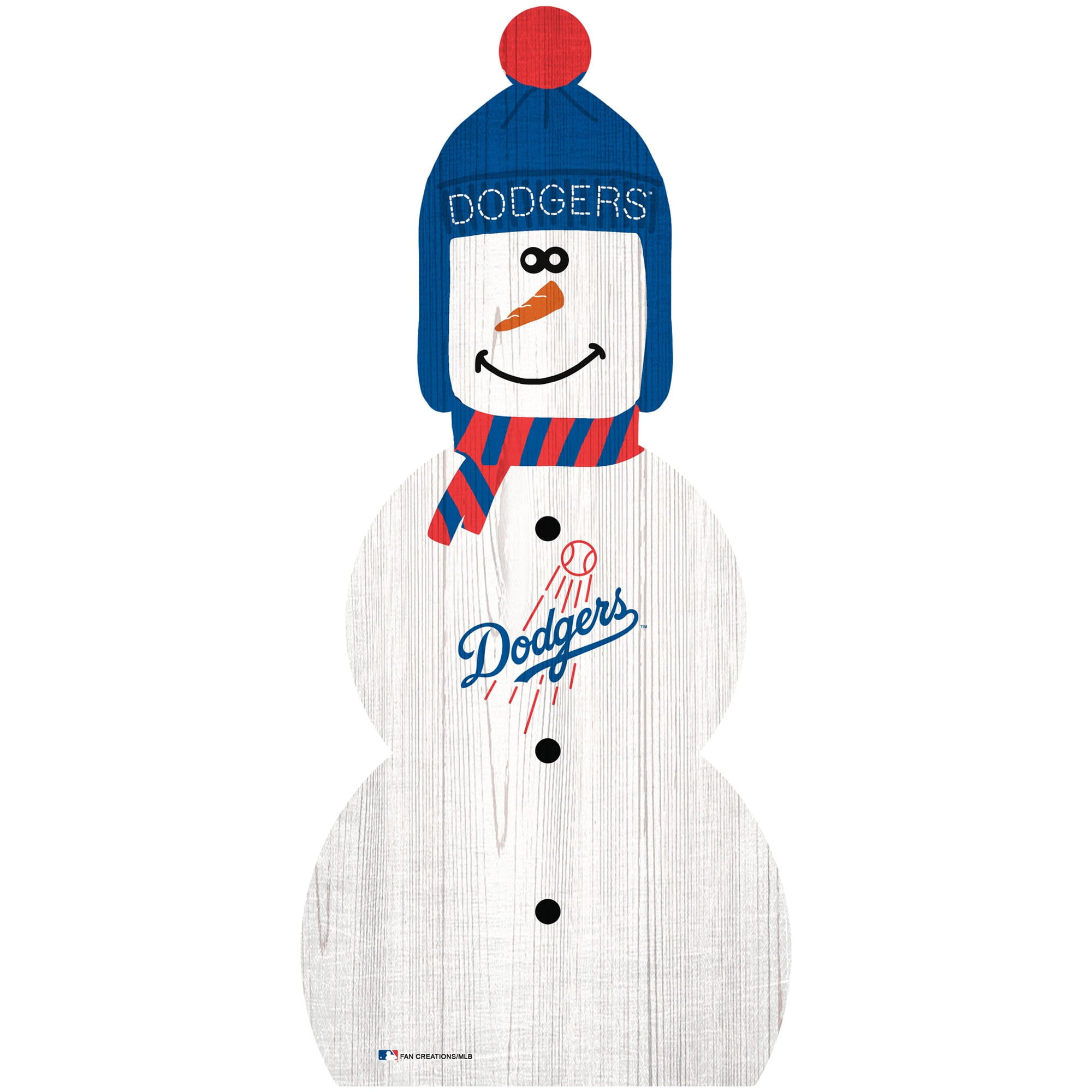 Los Angeles Dodgers 31'' Snowman Leaner - Walmart.com