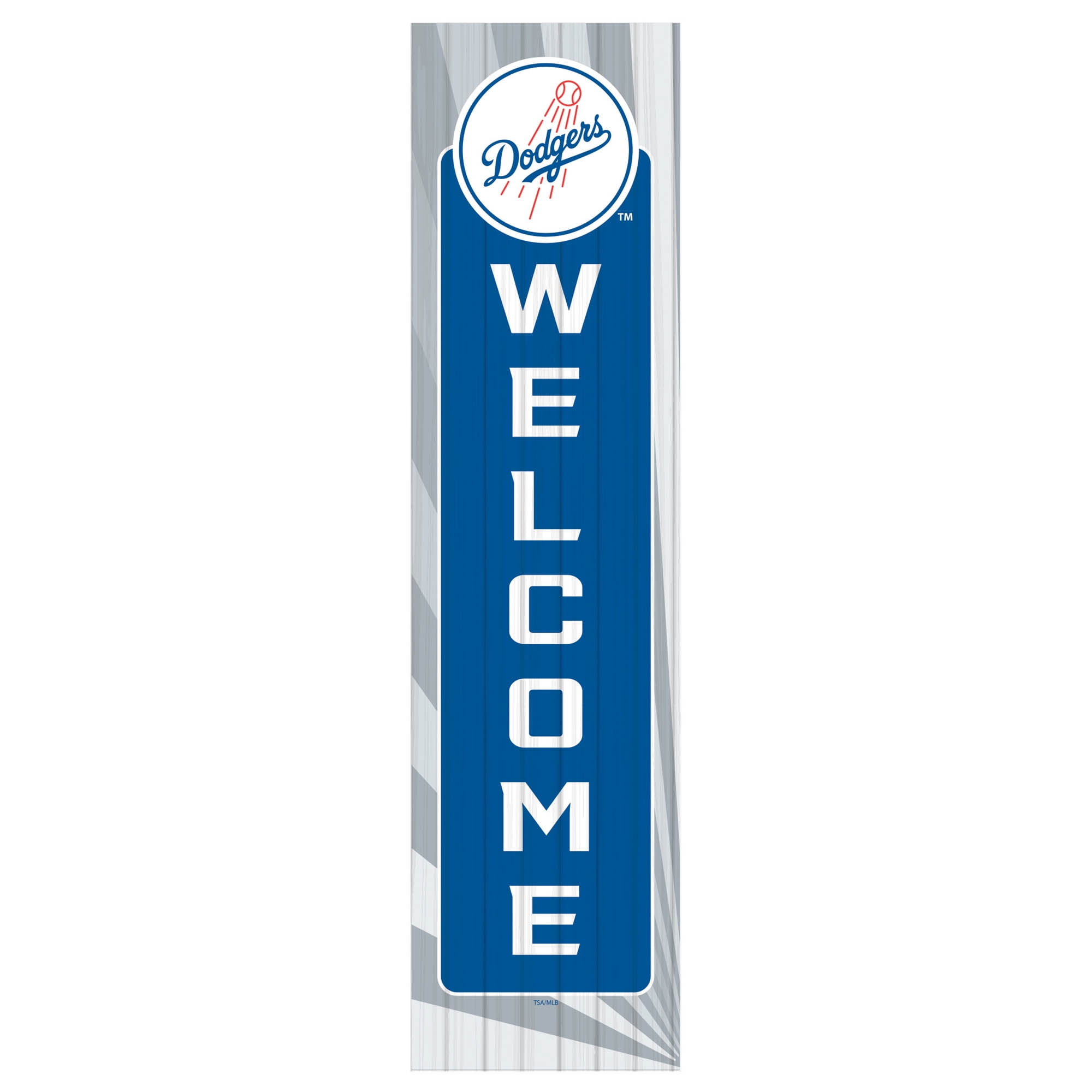 Los Angeles Dodgers 47" Color Waves Porch Leaner Welcome Wall Sign ...