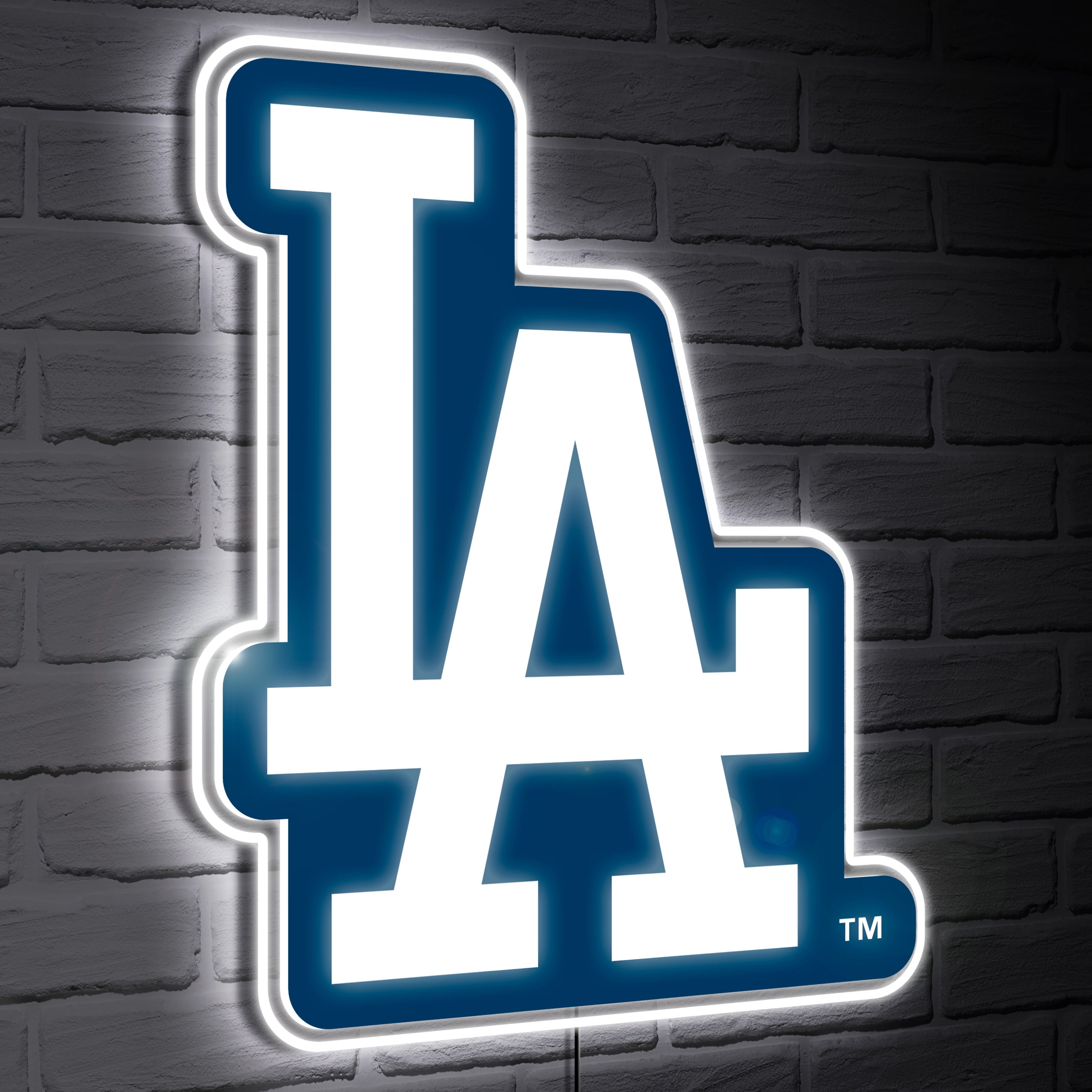 Los Angeles Dodgers LED Team Logo Shaped Lighted Wall Sign - Walmart.com