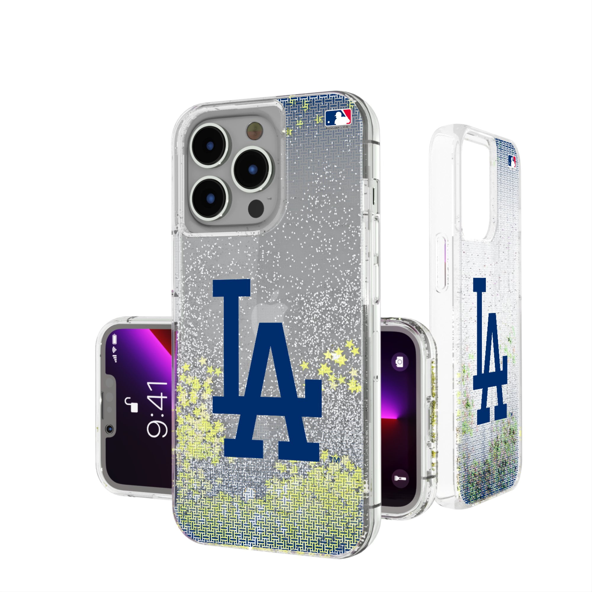Los Angeles Dodgers Linen Logo iPhone Glitter Case - Walmart.com