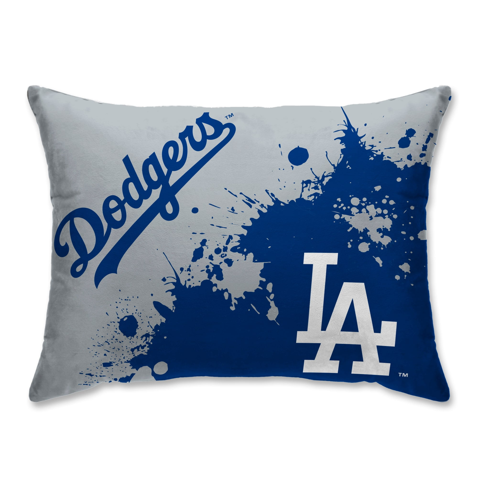 Los Angeles Dodgers Plush Paint Splatter Bed Pillow - Walmart.com