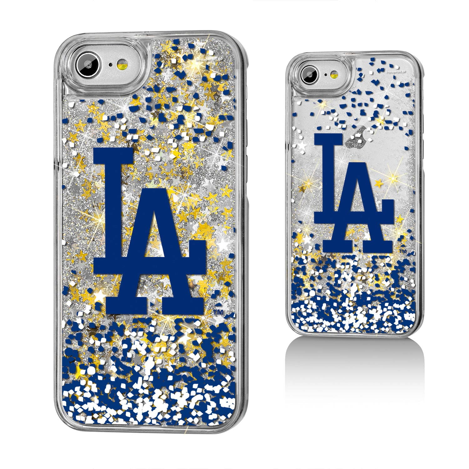 Los Angeles Dodgers iPhone 6/6s/7/8 Sparkle Logo Gold Glitter Case ...