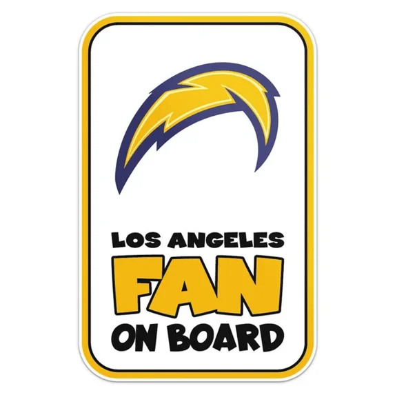 Los Angeles Fan On Board Sticker Phone Decal Water Bottle Stickers Car ...