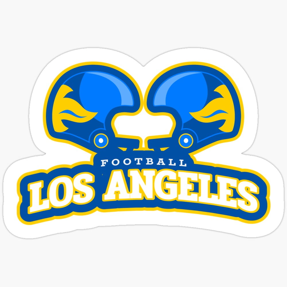 Los Angeles Football Helmet Sticker Baseball Sticker, Football Sticker ...