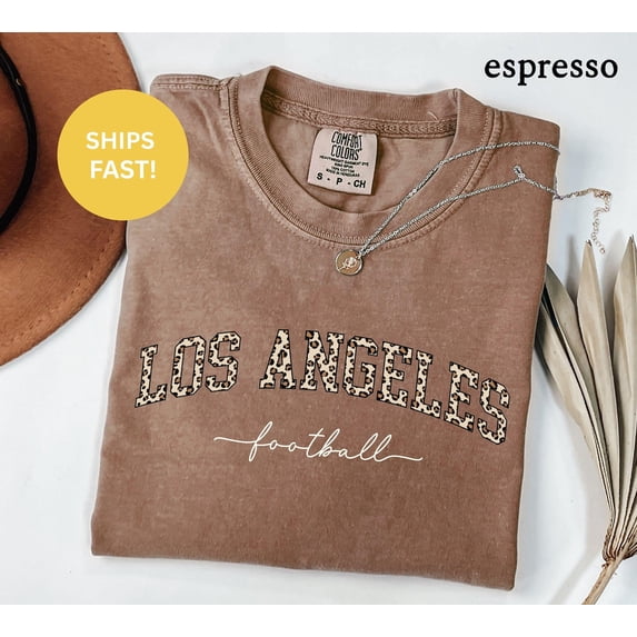 Los Angeles Football Shirt, Football Leopard Los Angeles Football ...