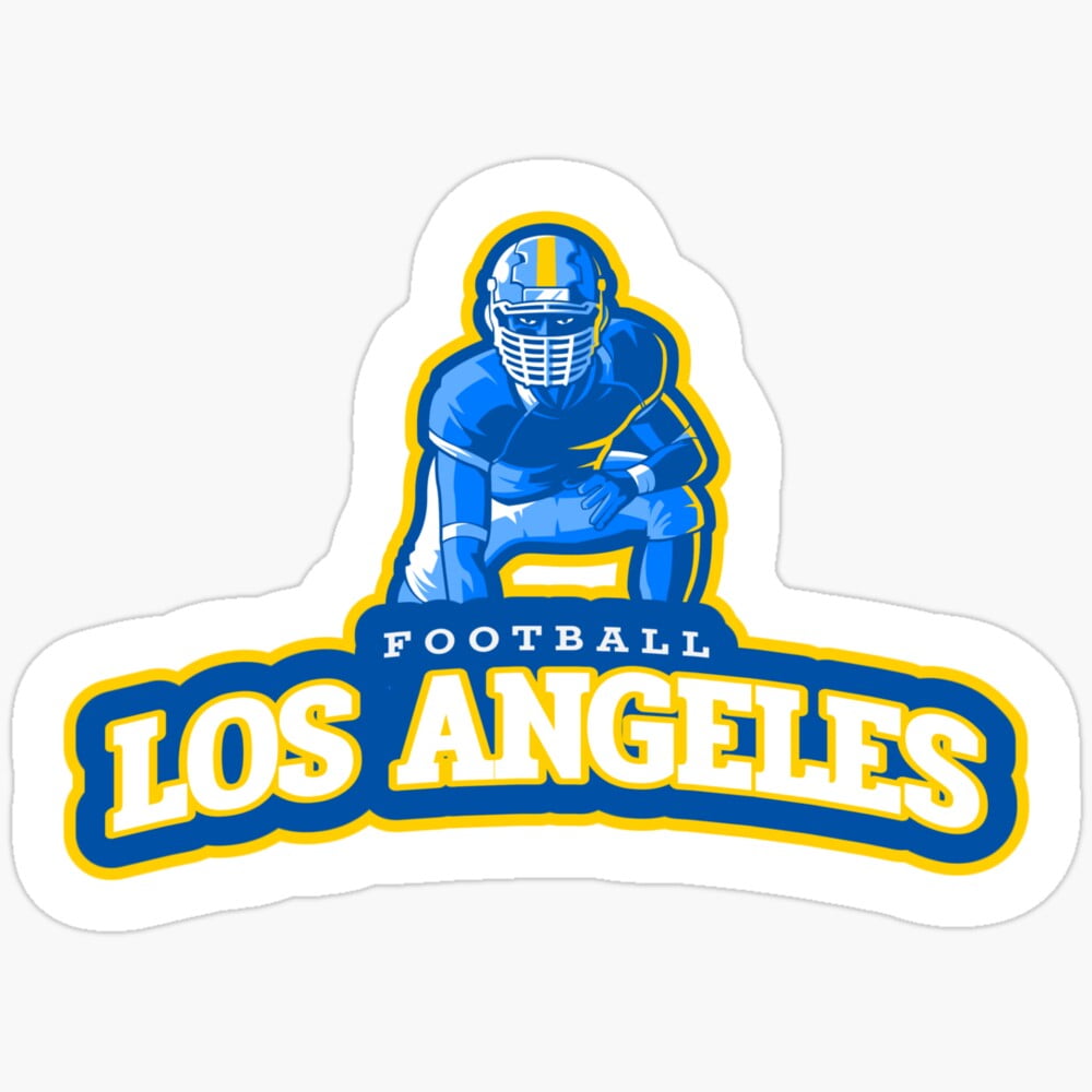 Los Angeles Football Sticker Baseball Sticker, Football Sticker ...