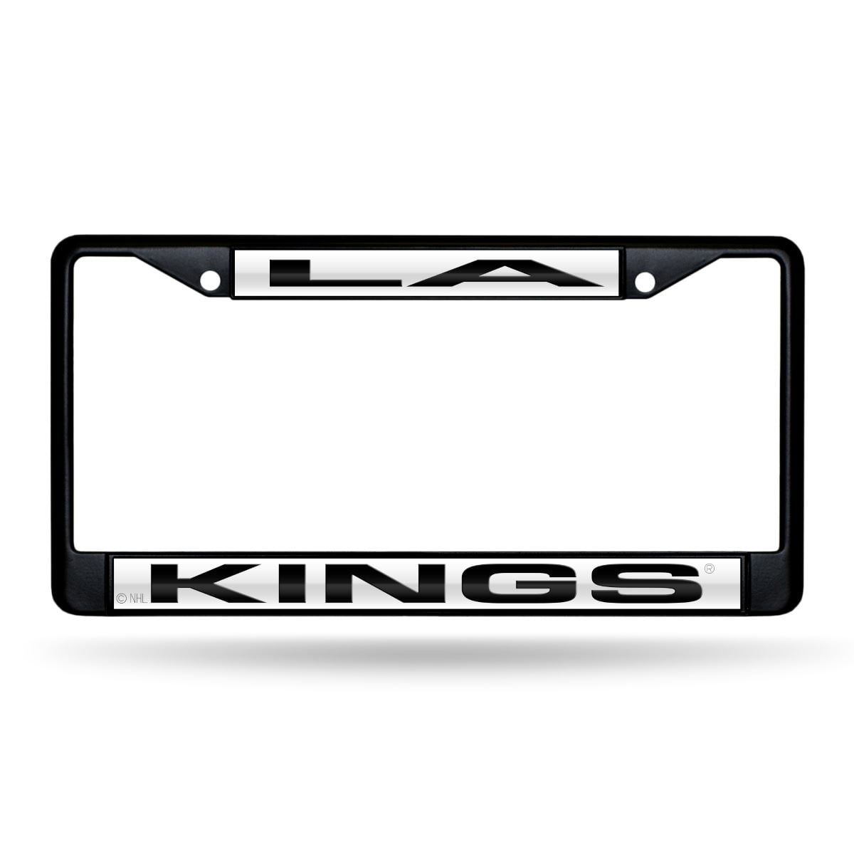 Los Angeles Hockey Kings Black Painted Metal Laser Cut License Plate ...