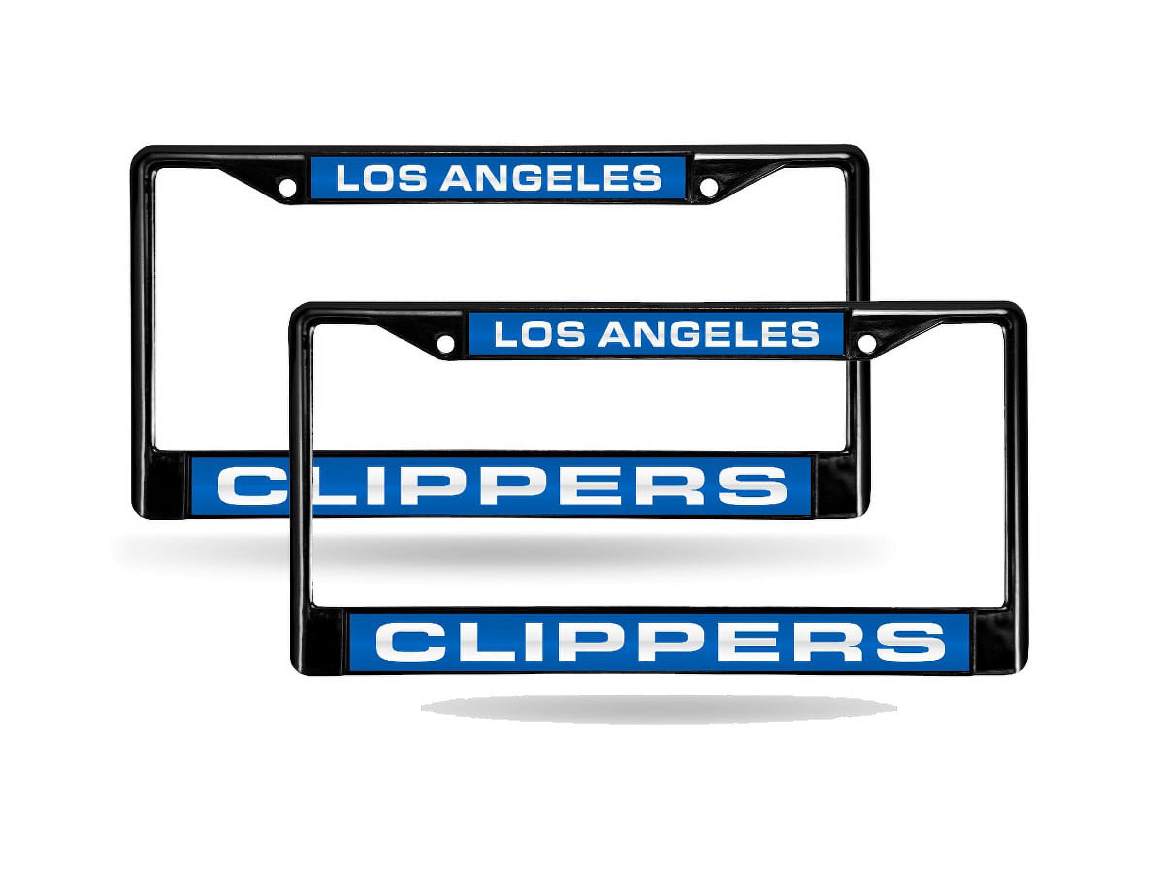 Los Angeles Basketball Clipper's Black Metal (Set of 2) Laser Cut ...