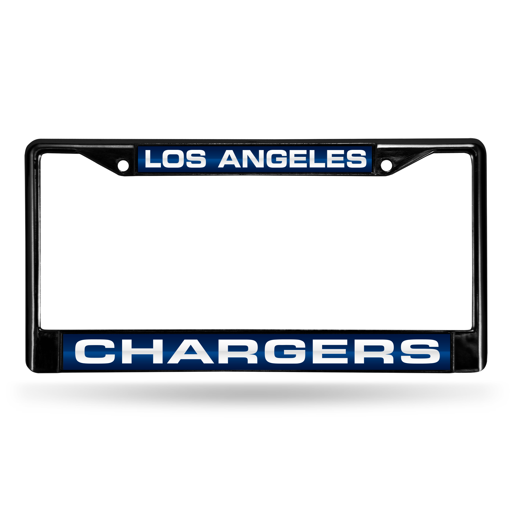 Los Angeles LA Football Chargers Black Metal Laser Cut License Plate ...