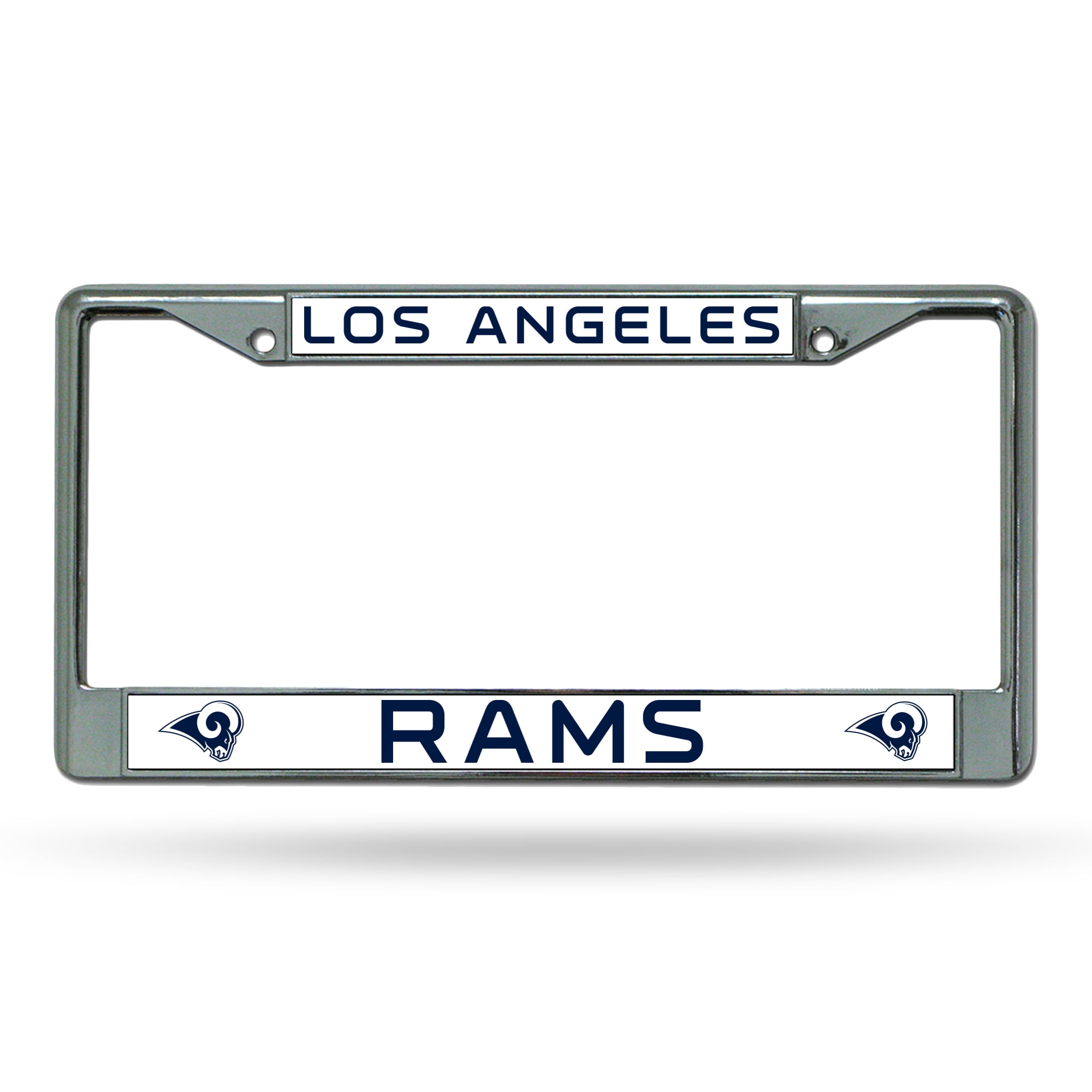 Los Angeles LA Football Rams Chrome Metal License Plate Frame - Walmart.com